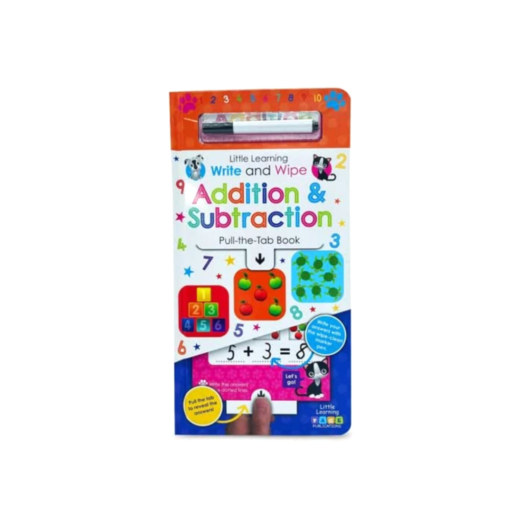 Little Learning Write & Wipe – Addition & Subtraction Book – The Baby ...