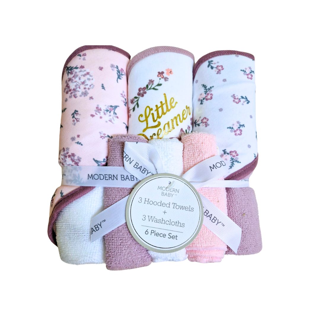 Modern Baby Towel & Washcloth Set – 6 Piece – The Baby Barrel | Where ...
